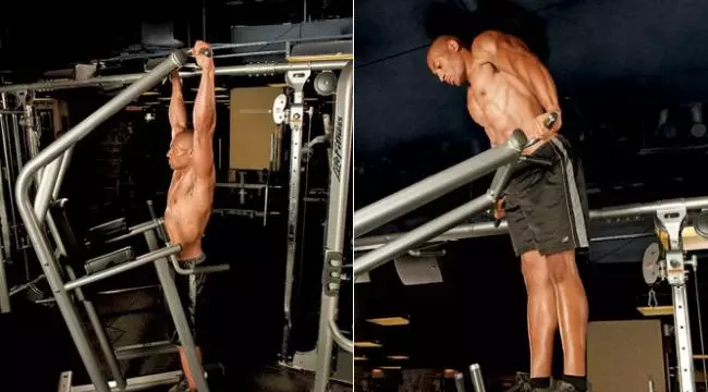 Tau txais lub cev Upper Blast Nrog Cov Muscle-Up