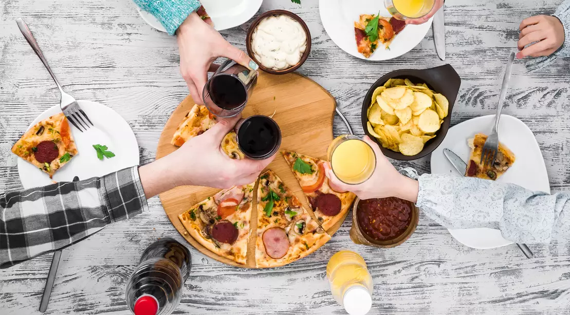 Mesa para untar comida chatarra