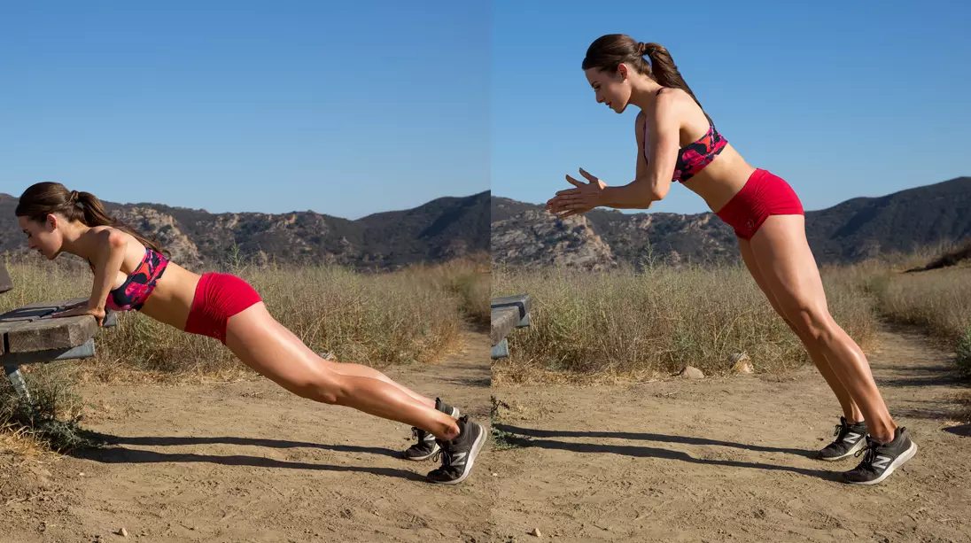 Courtney King keprok pushup