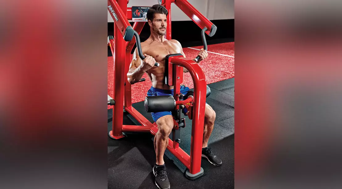 Imbaraga zinyundo Inyuma-Grip Lat Pulldown