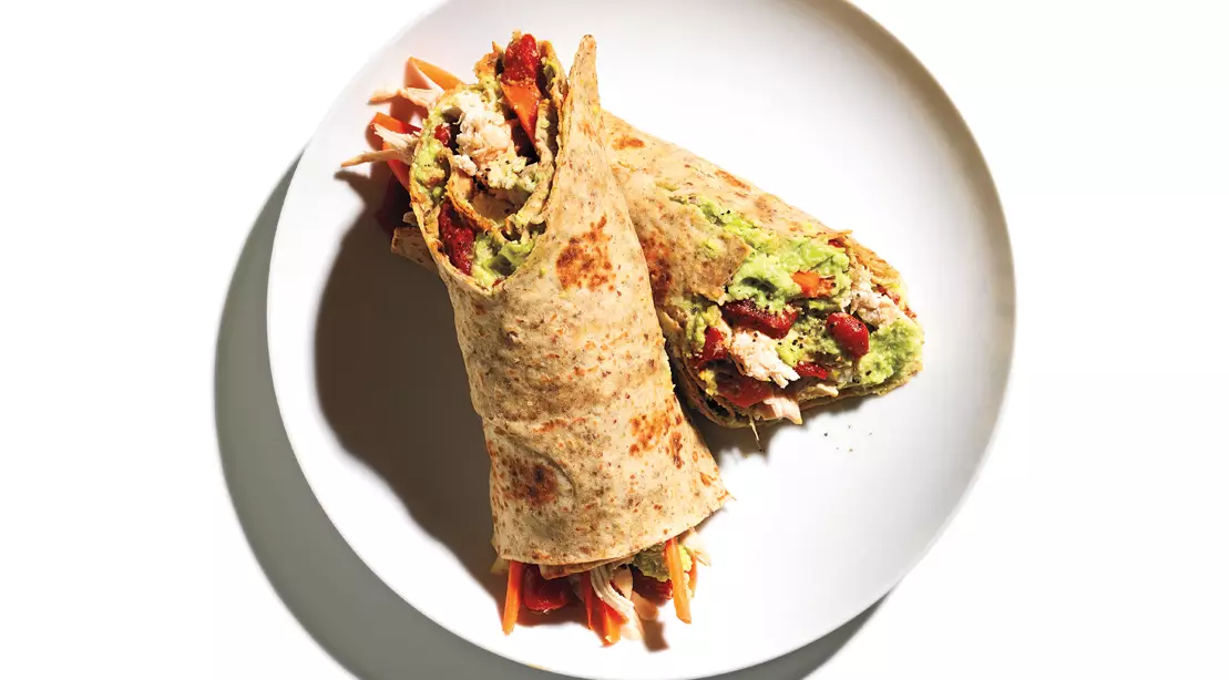 Edamame Chicken Wraps