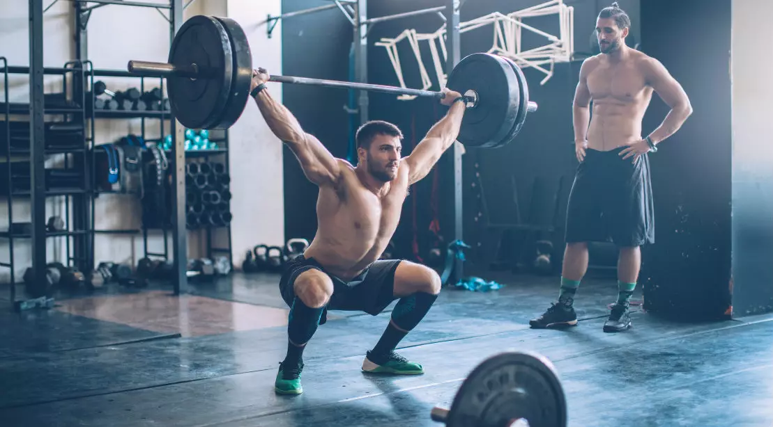 Squat barbell Overhead