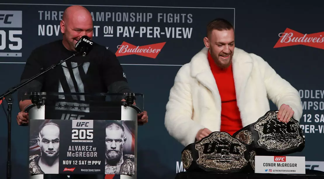 UFC ar drothwy Tynnu Conor McGregor o'i Wregys UFC