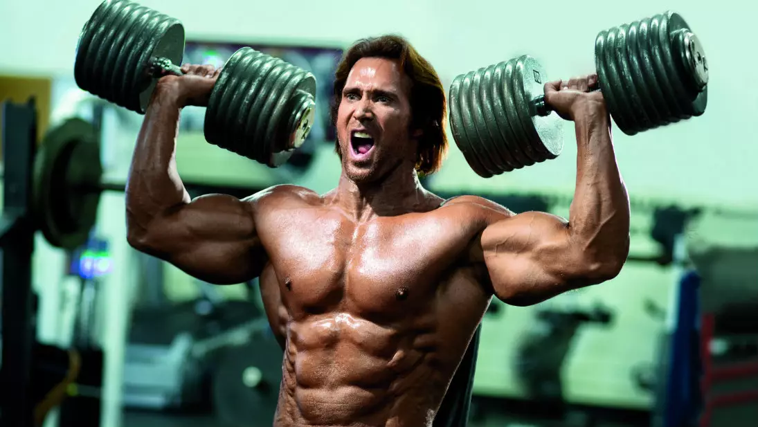 Mike O'Hearn Presse à épaules avec haltères