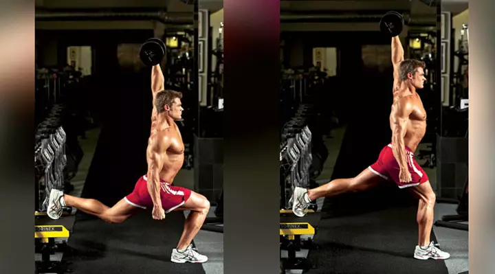 New DUMBBELL OVERHEAD BULGARIAN SPLIT SQUAT